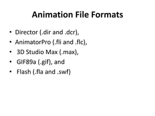 Multimedia Animation, Introduction, History, Types | PPTX