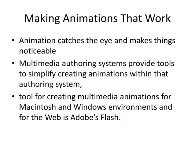 Multimedia Animation, Introduction, History, Types | PPTX | Computer Animation | Computer ...