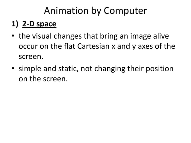 Multimedia Animation, Introduction, History, Types | PPTX | Computer Animation | Computer ...