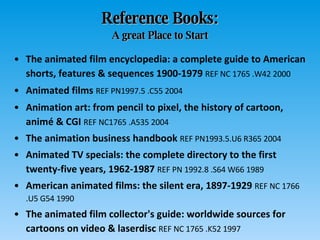 Research Animation and Animators | PPT