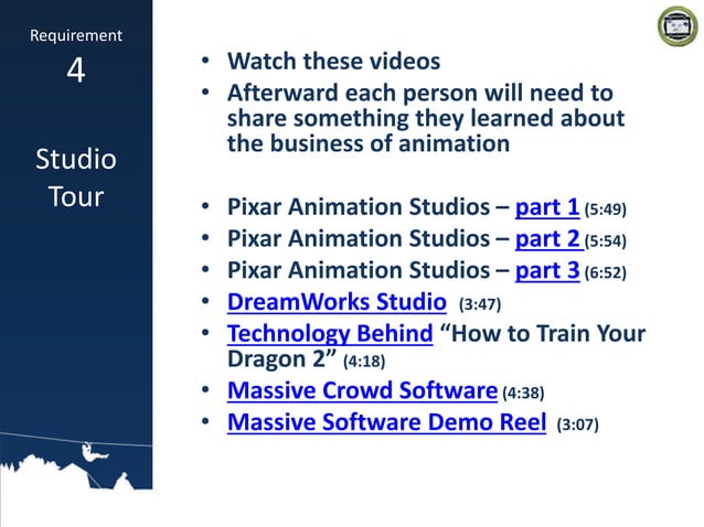Animation Merit Badge Presentation | PPTX
