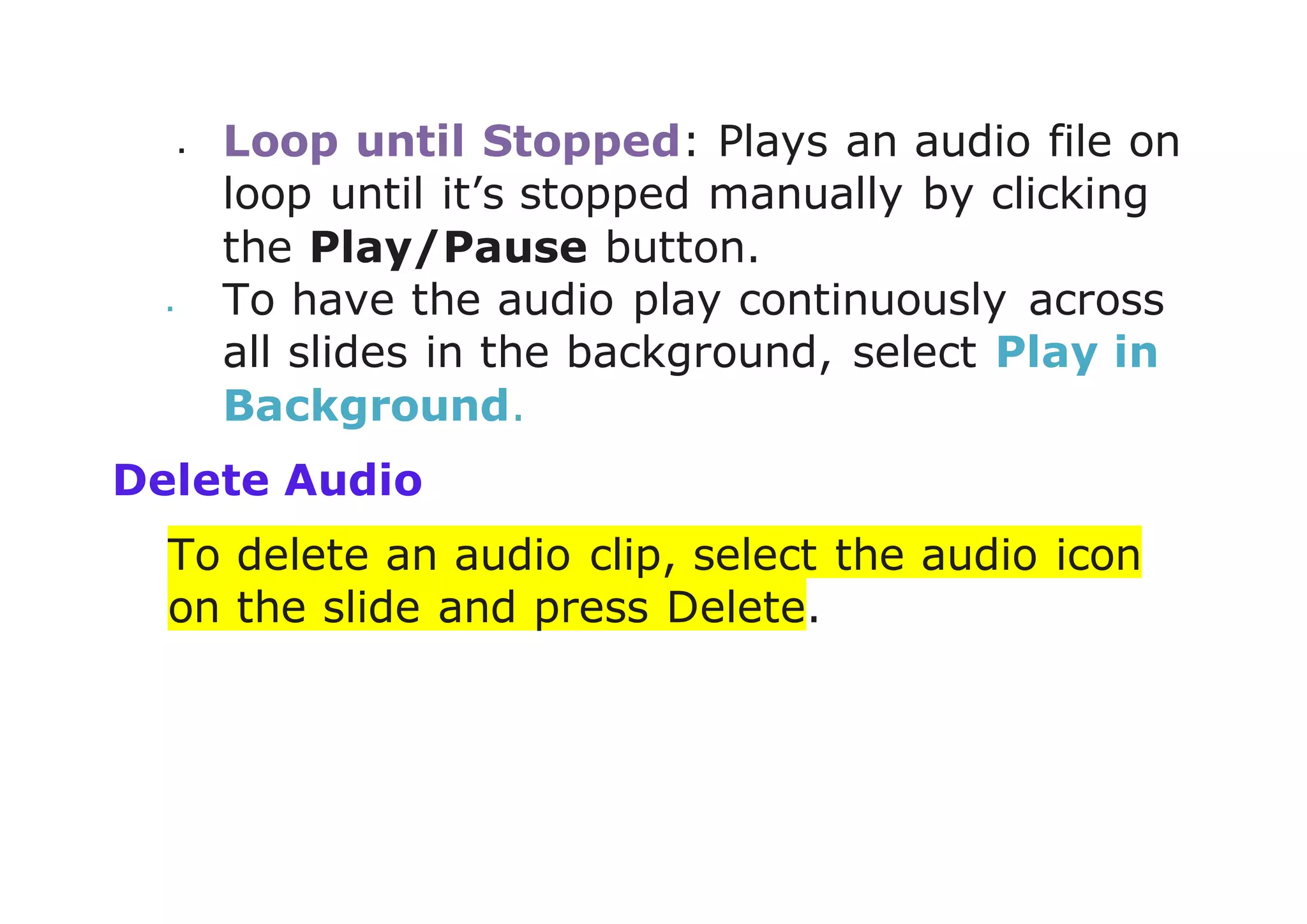 Animation in powerpoint part 1 | DOCX
