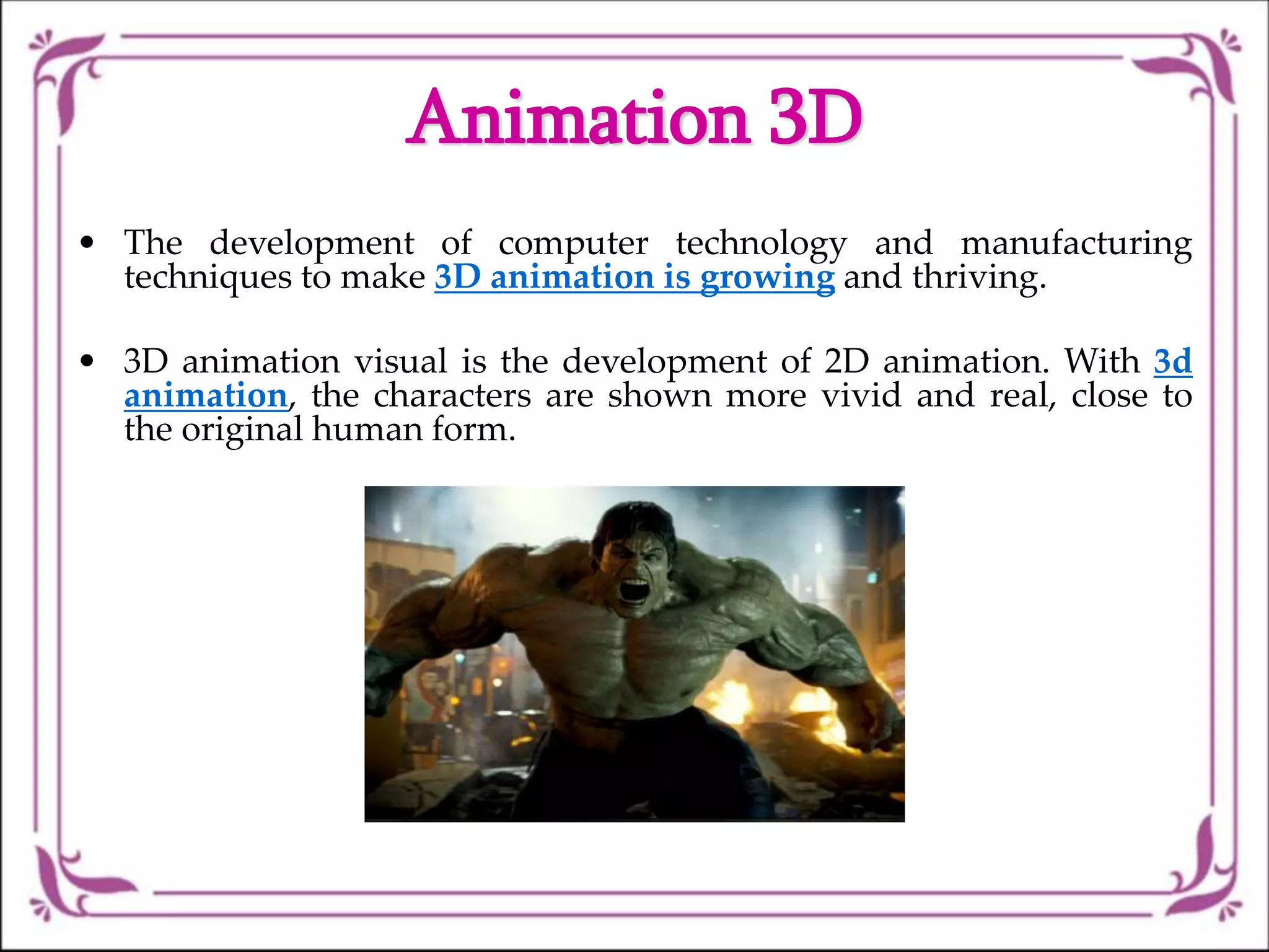 Animation 2D and 3D | PPT