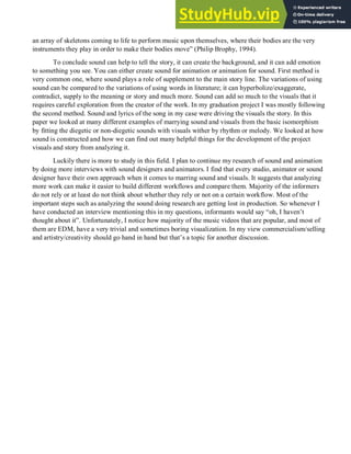 Animation And Sound | PDF | Music Video | Genres