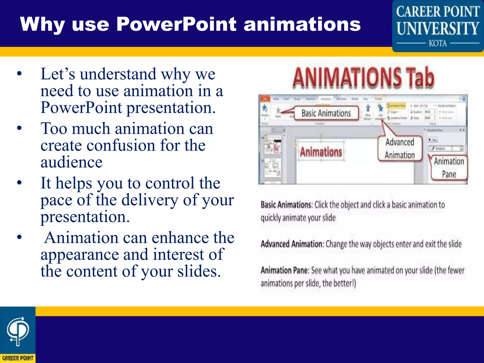 Animation basics for presentation 1 | PPTX