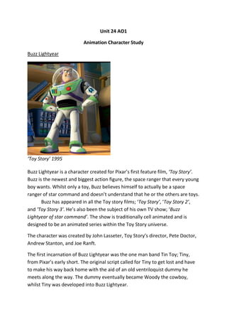 Animation Character Study | PDF