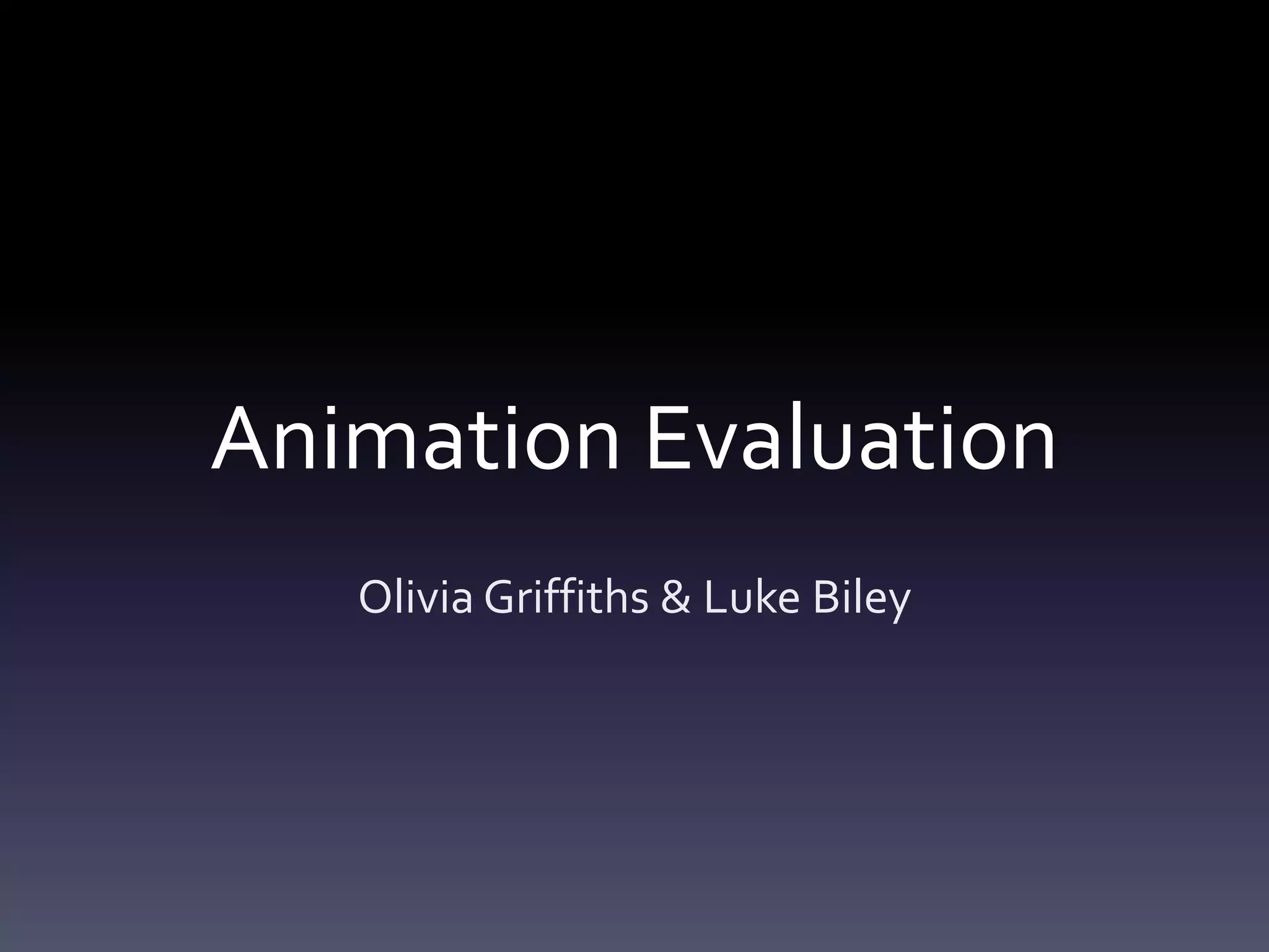 Animation Evaluation | PPT
