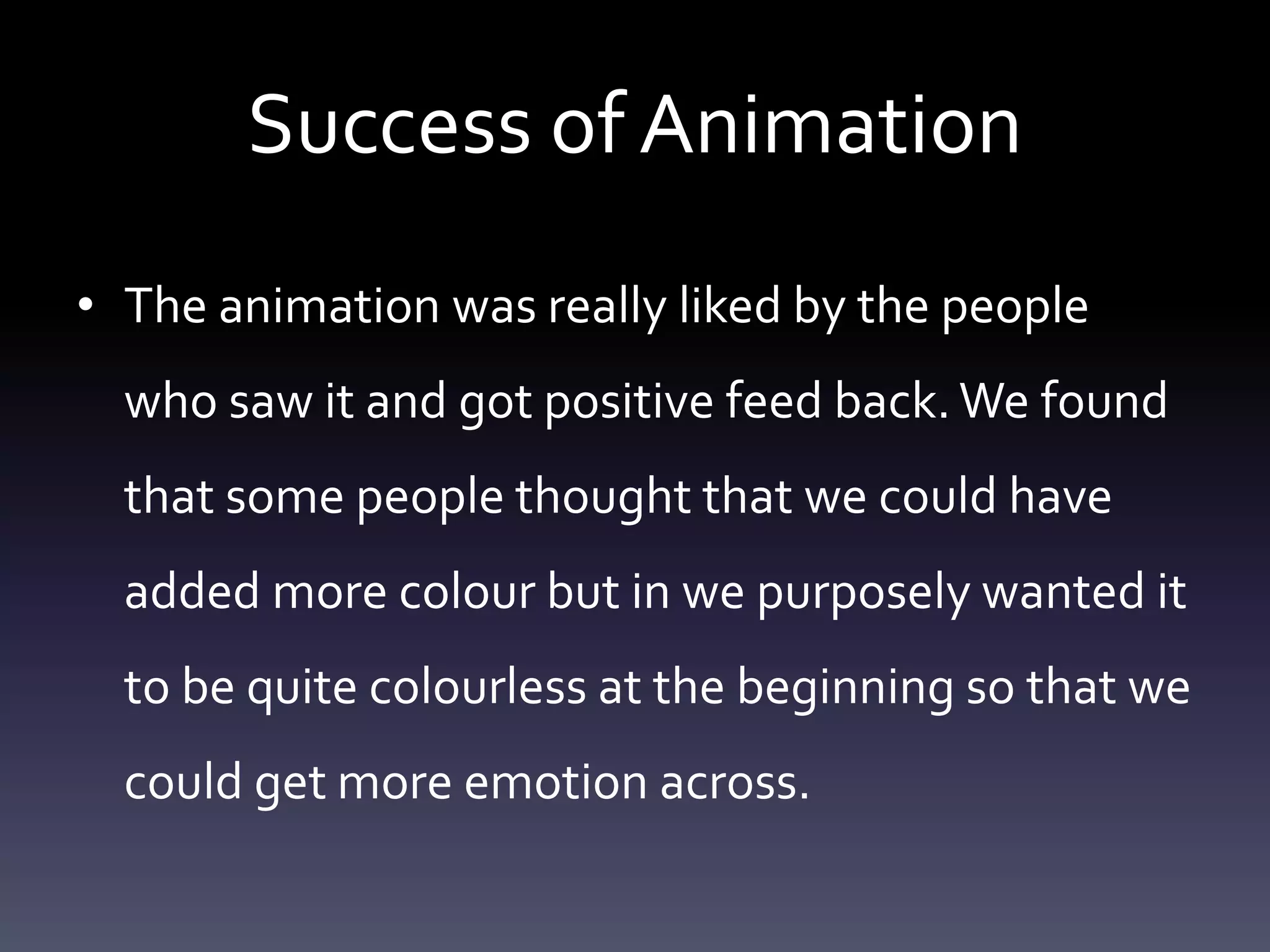 Animation Evaluation | PPT