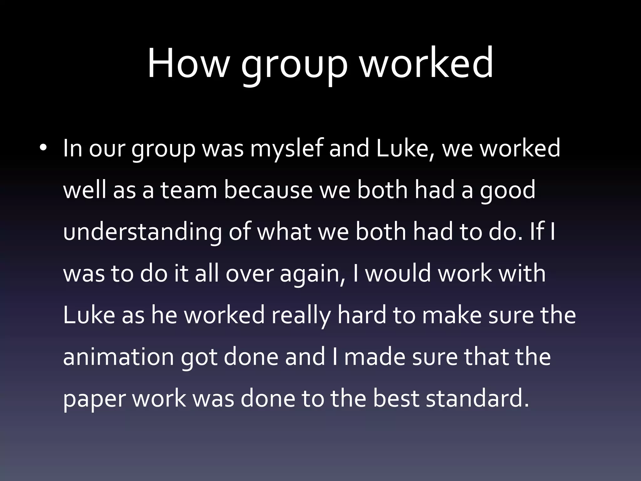 Animation Evaluation | PPT