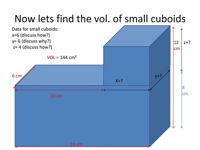 Animation for finding the volume of a 3 d compund figure (qn. 9) | PPTX