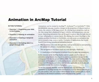 Animation in arc_map_tutorial | PDF