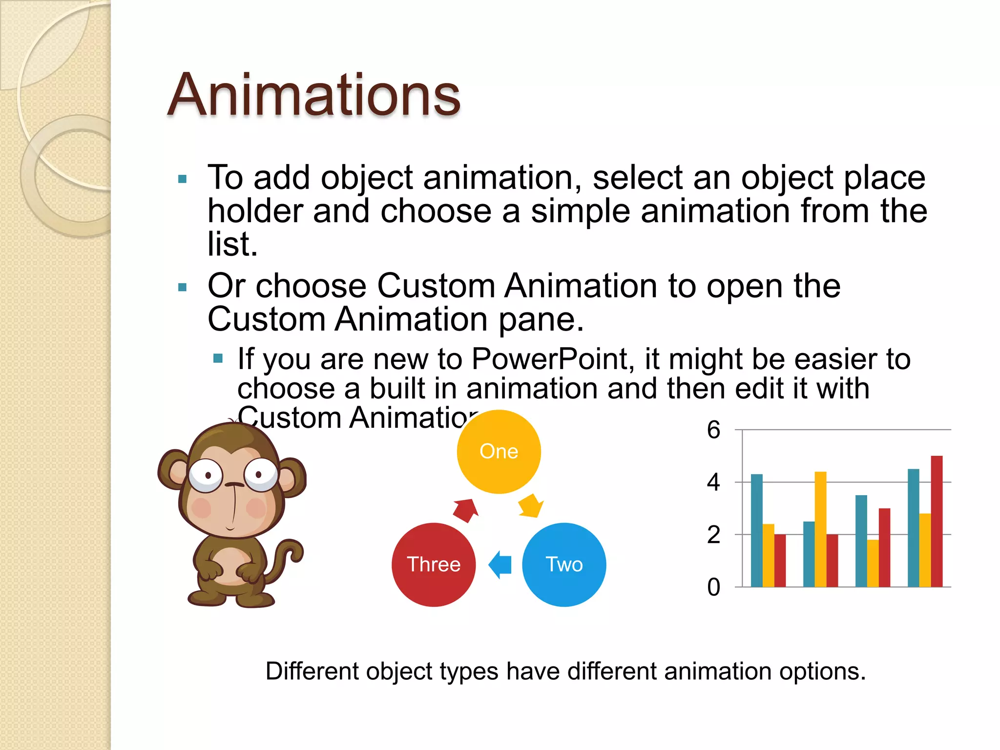 Animation in power point | PPTX