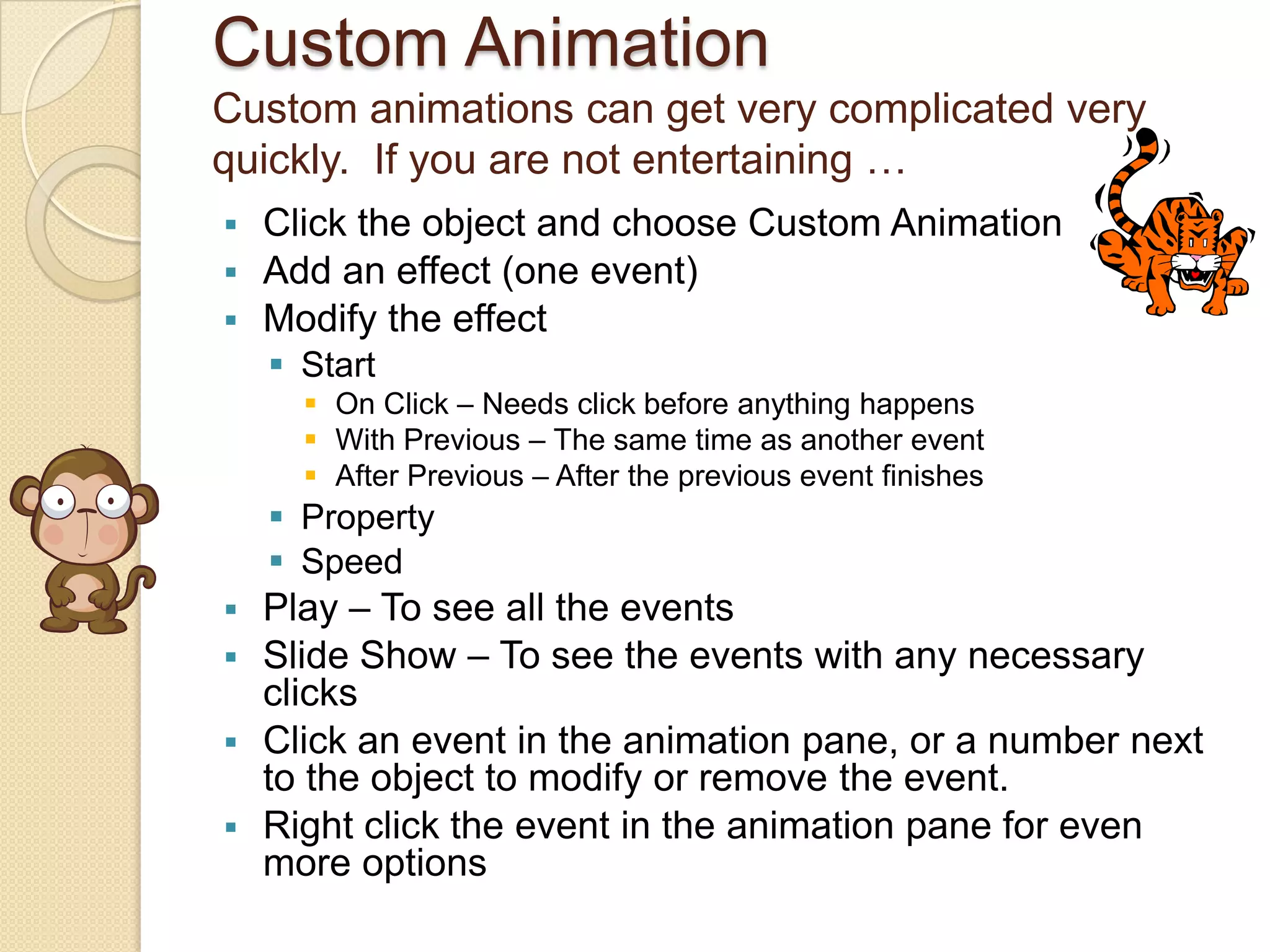 Animation in power point | PPTX