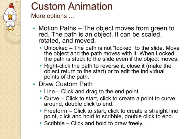 Animation in power point | PPTX
