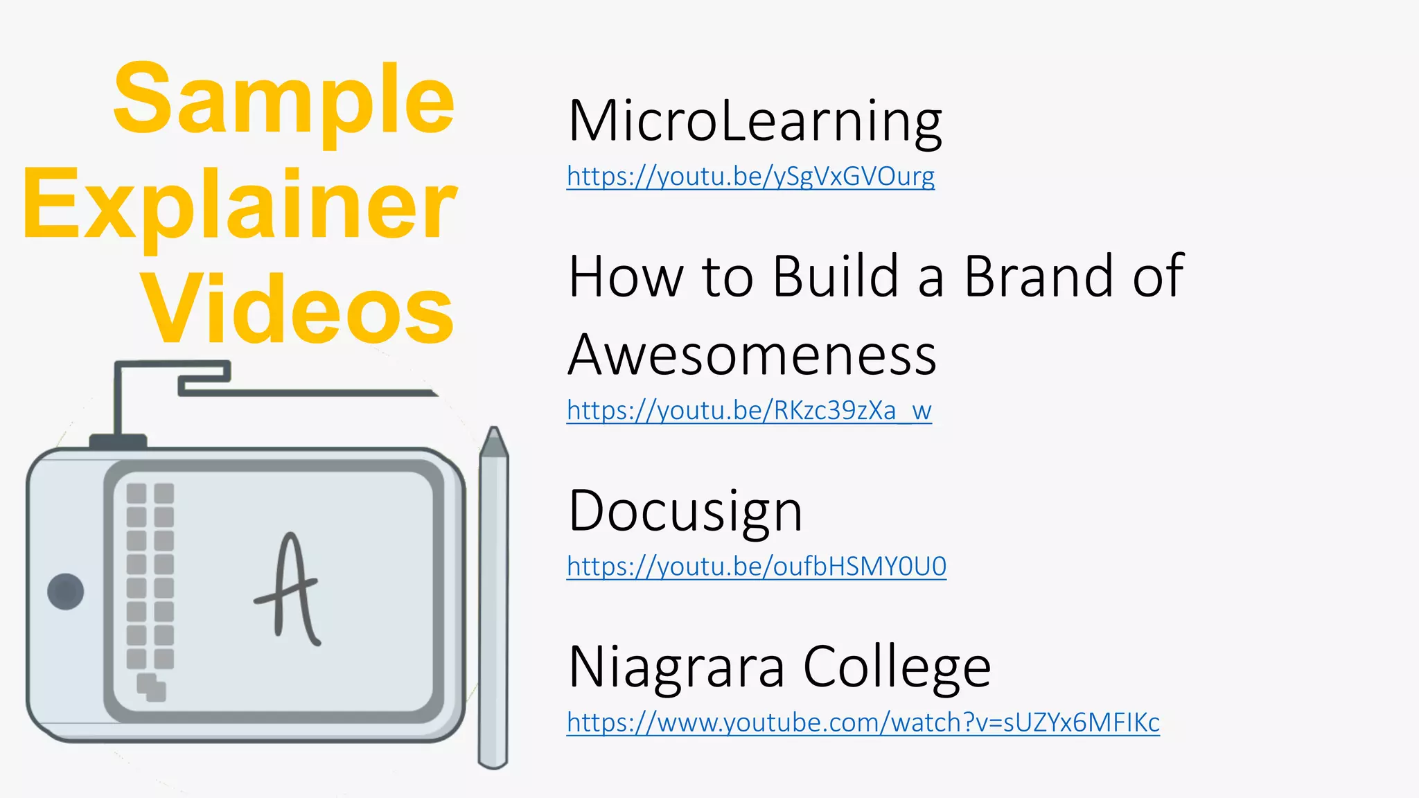 Explainer videos for Libraries- a petite presentation | PPT