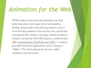 Animation in the web | PPTX