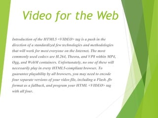 Animation in the web | PPTX