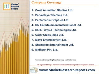 Animation Market in India 2014 | PPTX