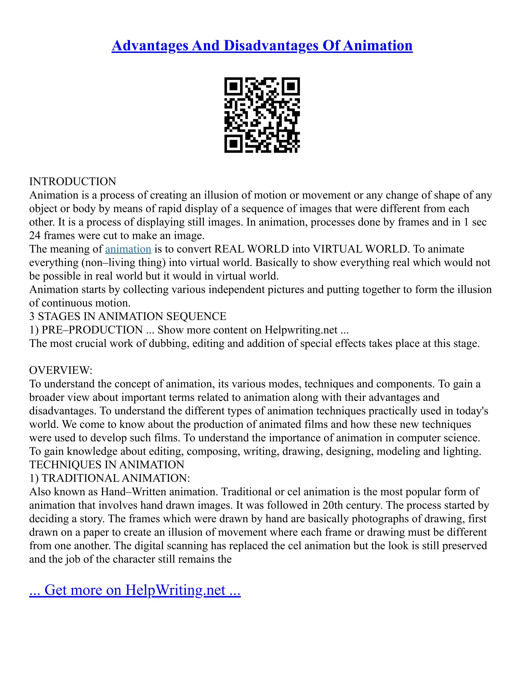 Animation Of The Animation Industry | PDF