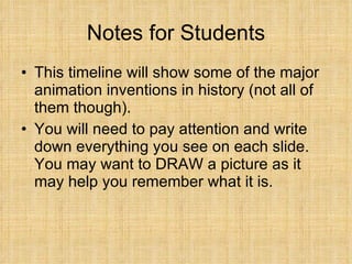 Animation Timeline BC to 1877 | PPT | Computer Animation | Computer ...