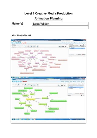 Animation planning document | DOCX