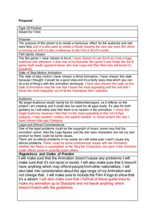 Animation planning document | DOCX