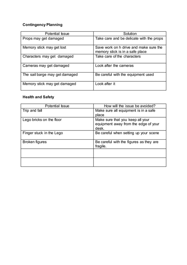 Animation planning document | PDF