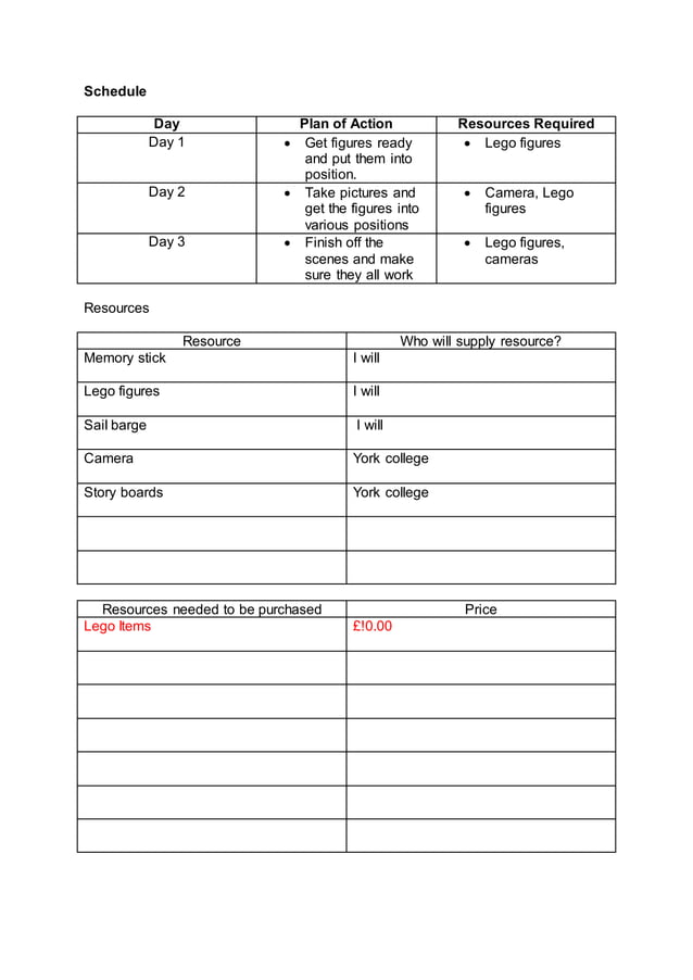 Animation planning document | PDF
