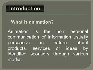 Animation an Effective tool in marketing | PPTX