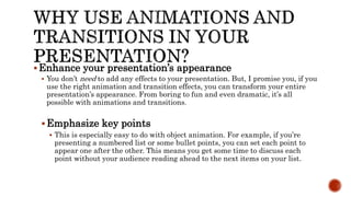Animations-vs-Transitionlguffififfyfhcohcogxog | PPT