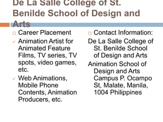 Animation schools in the philippines | PPTX