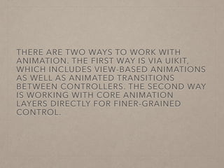 A short guide to animations in iOS | PDF