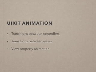 A short guide to animations in iOS | PPT