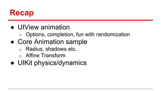 Animations & swift | PPT