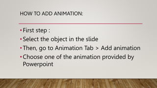 Animation Steps how to insert animation.pptx