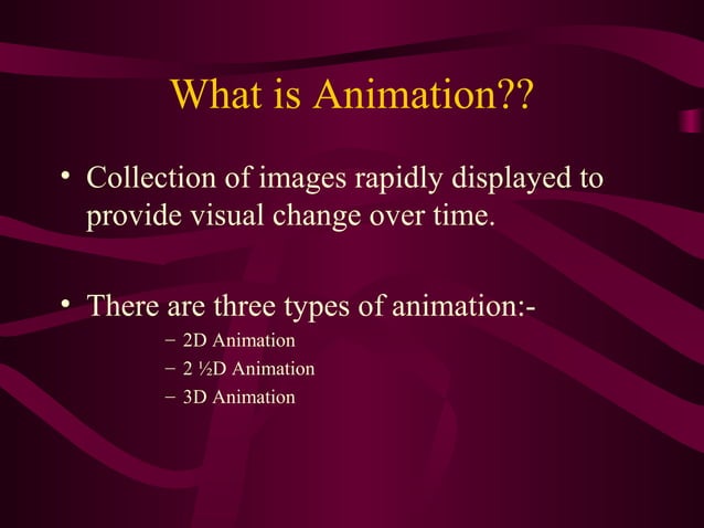 Animation technique | PPT | Computer Animation | Computer Software and Applications