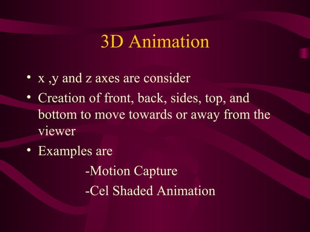 Animation technique | PPT | Computer Animation | Computer Software and Applications