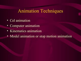Animation technique | PPT | Computer Animation | Computer Software and ...