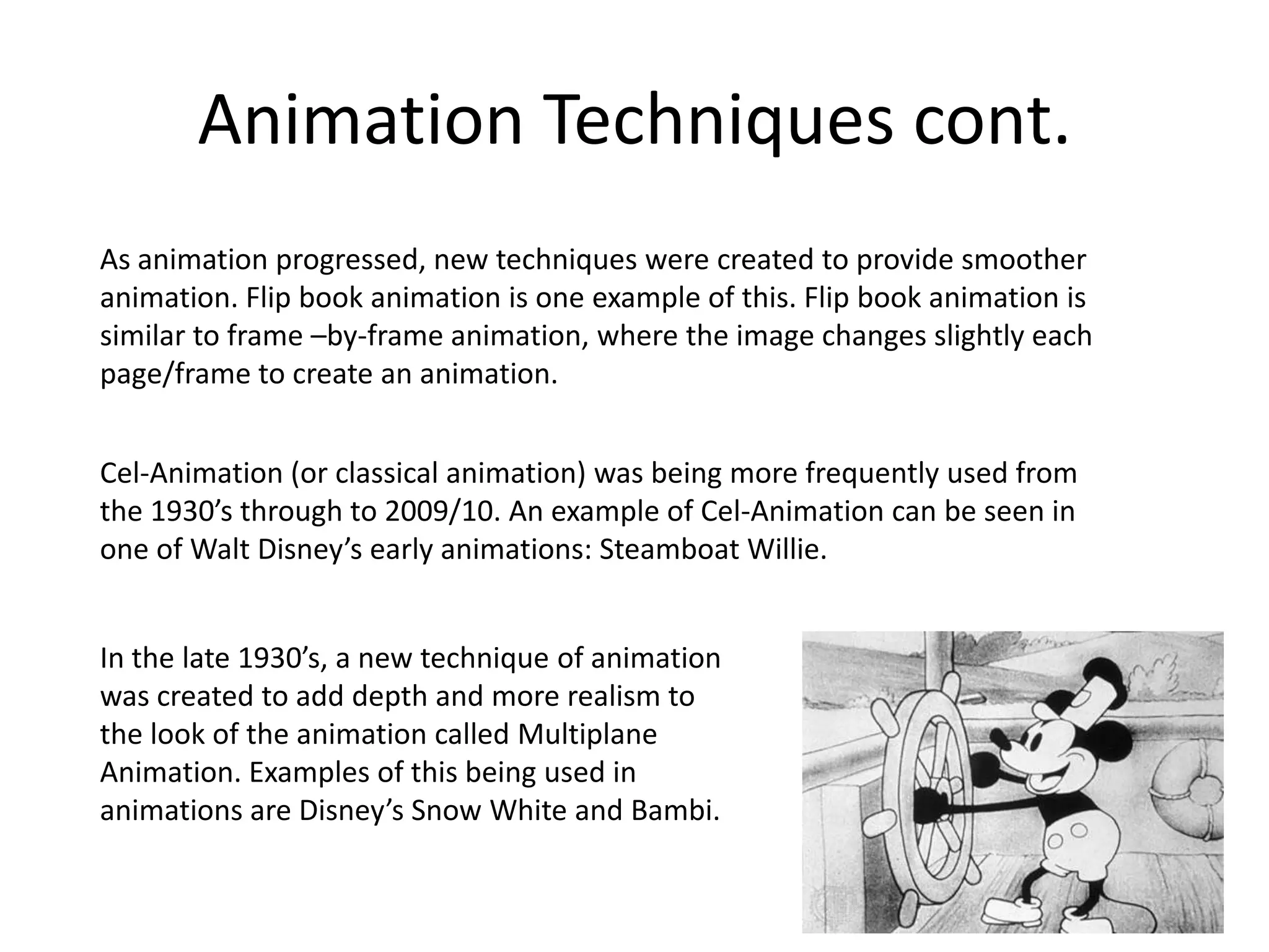 Animation techniques | PPT