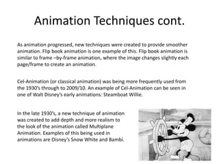 Animation techniques | PPT