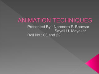 Animation & Animation Techniques | PPTX