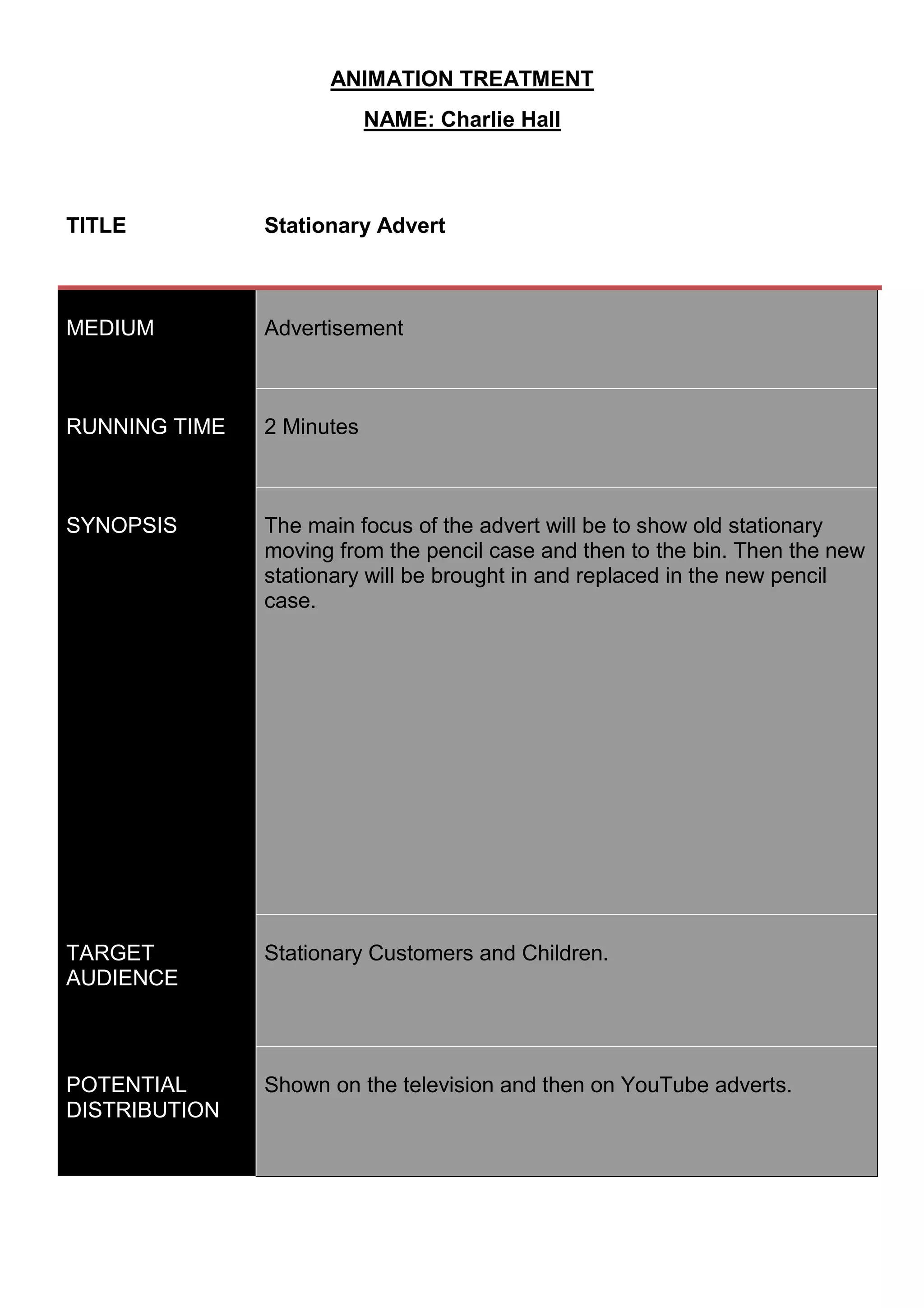 Animation treatment | DOCX