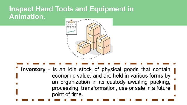 ANIMATION wk2b - Inspect Hand Tools and Equipment in Animation | PPTX