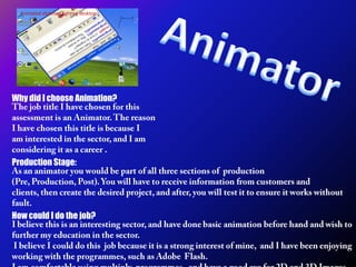 Animator Assessment | PPT