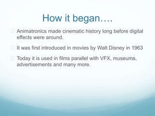 Project Animatronics | PPT