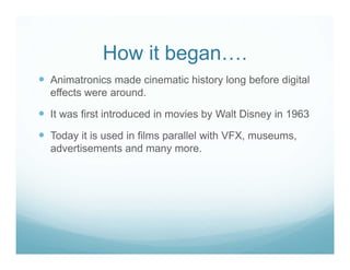 Project Animatronics | PPT