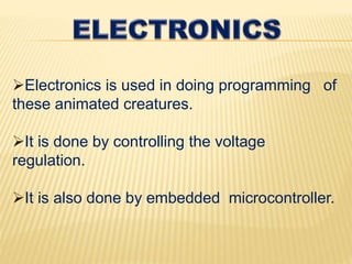 Animatronics_sjec | PPTX | Computer Animation | Computer Software and ...
