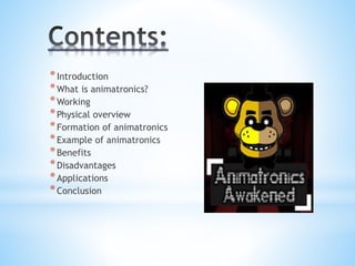 Animatronics | PPTX