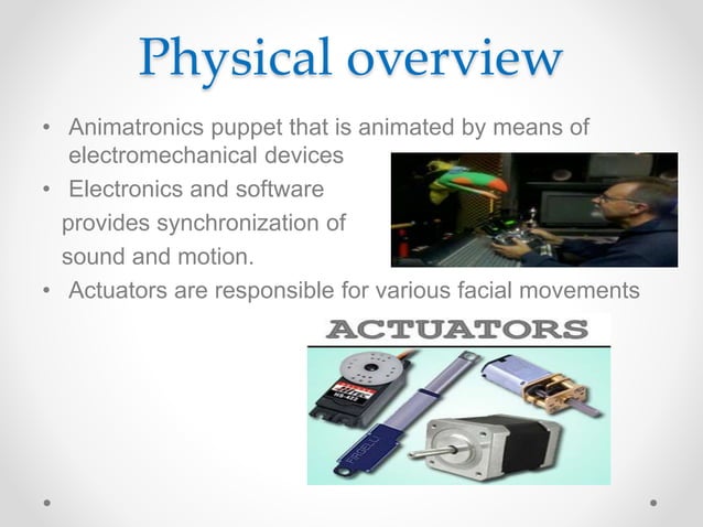 Animatronics presentation | PPT