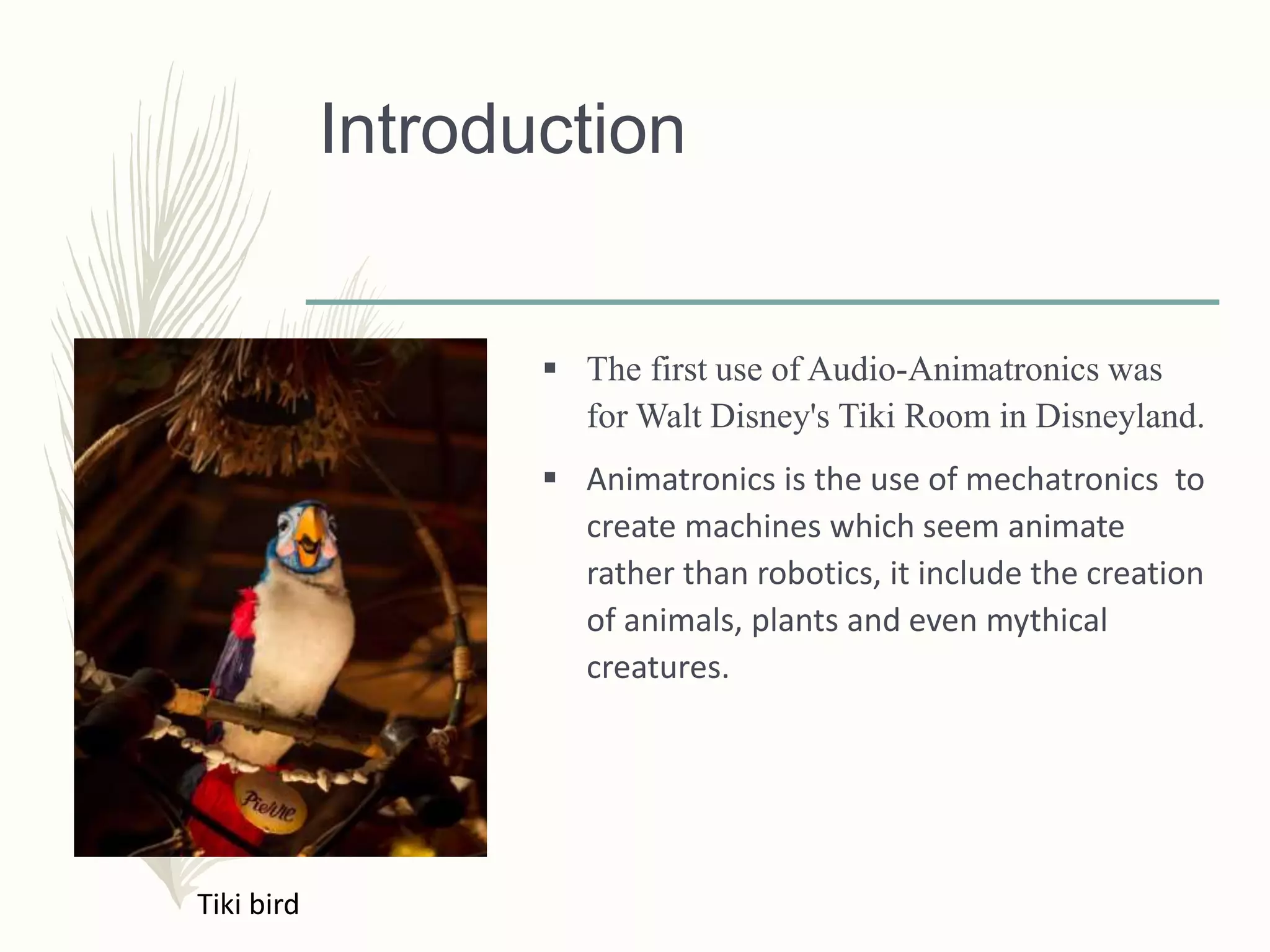 Animatronics presentation | PPTX